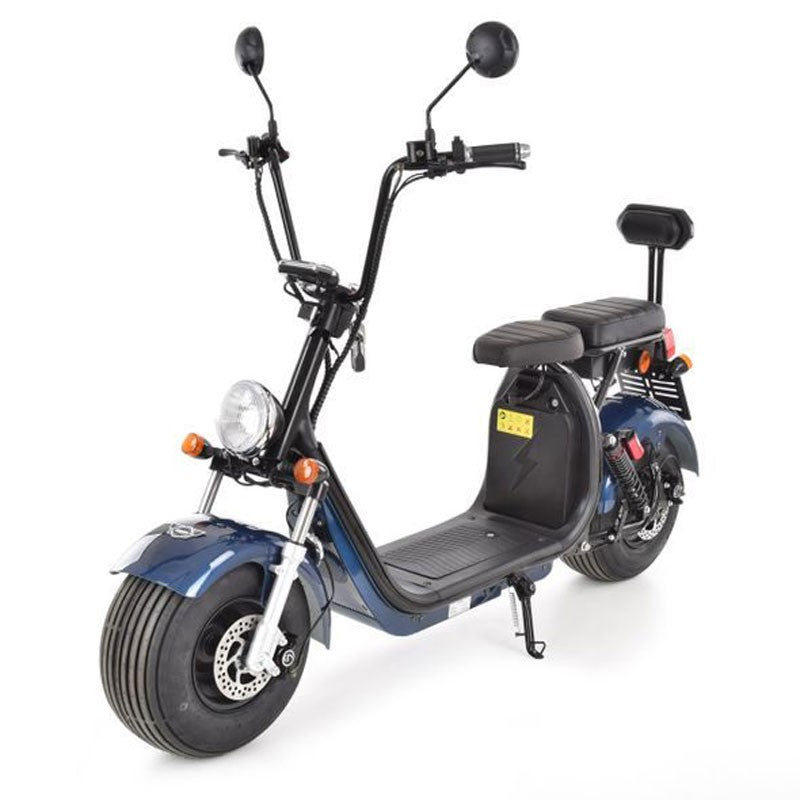 Scuter electric Hecht cocis zero blue motor 1500 w viteza maxima 45 km